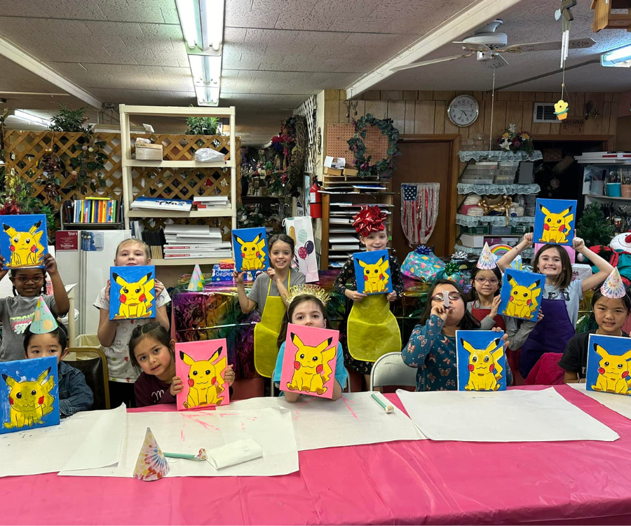 Birthday Party Art Classes in Munford TN | Calico Cottage Events